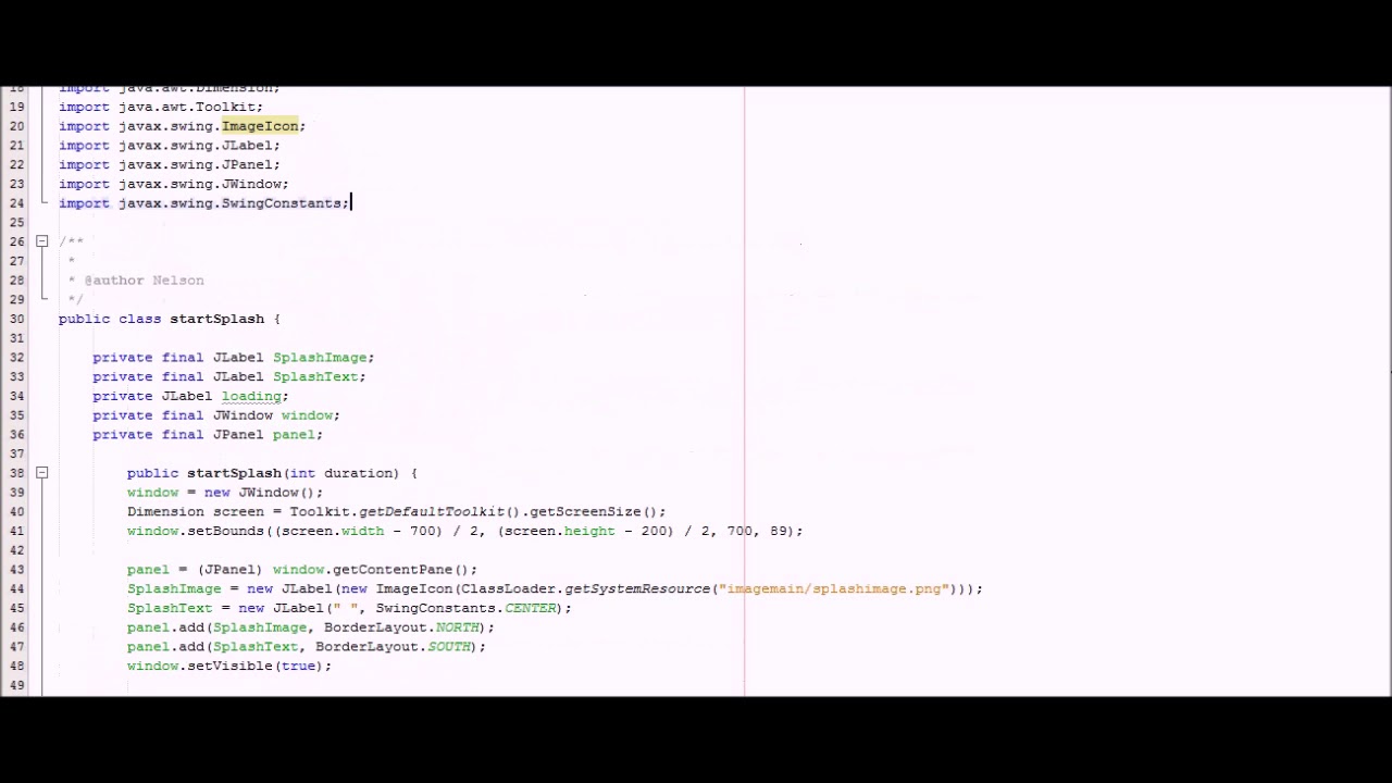 How to make splash in java | Java programming