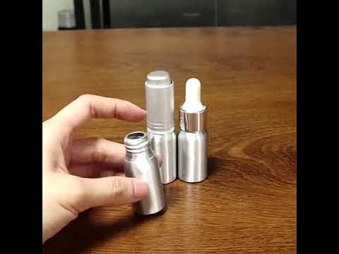 Wholesale Aluminum Dropper Bottle Empty Perfume Aluminum Bottle