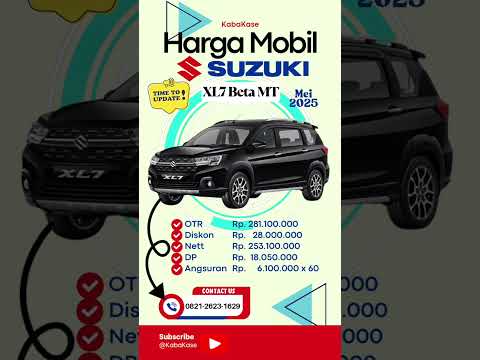 Harga Mobil Suzuki XL7 Beta MT bulan Mei 2025 area Bandung #hargaxl7 #xl7 #shorts #shortvideo