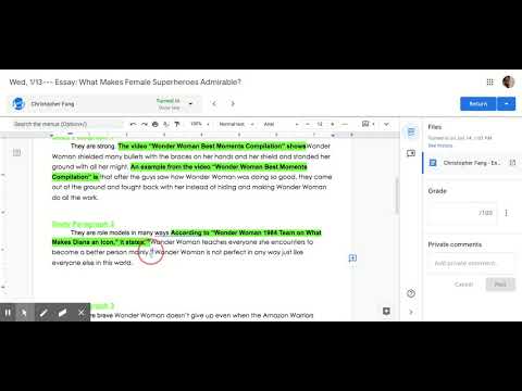 Part 2 Screencast Adding Sentence Starters to Introduce Your Evidence