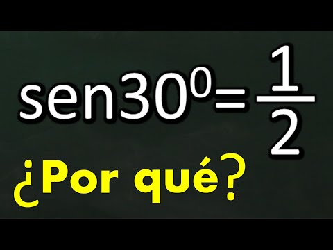 Por qué seno de 30 =1/2. Razones trigonométricas