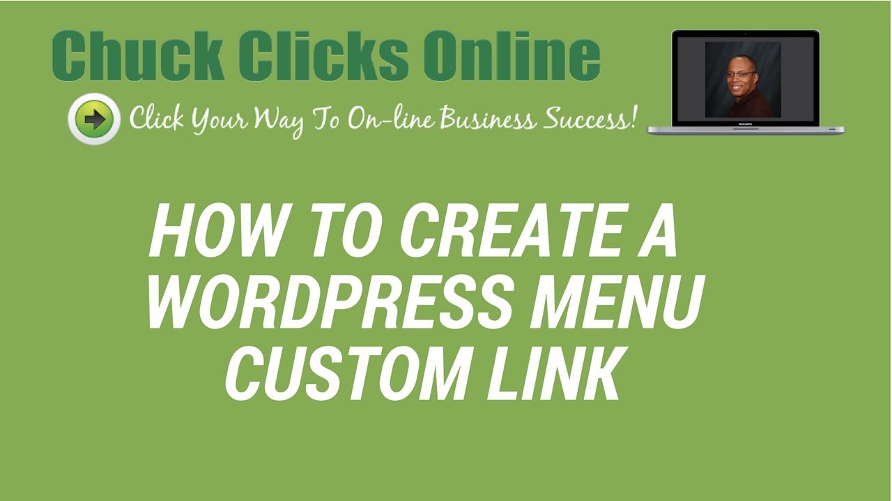 How to create a WordPress menu custom link