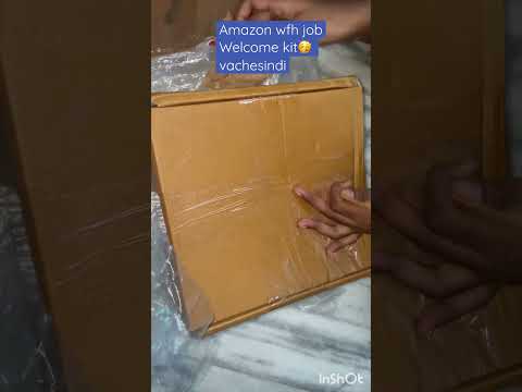 Amazon wfh job welcome kit 🥳🎉|| comment for more details about job||please subscribe