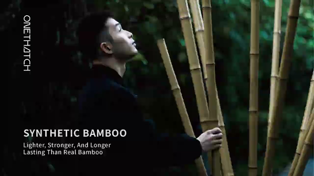 BAMBOO POLES THAT WON'T CRACK, MILDEW, SPLIT, ROT & DISCOLOR - ONETHATCH