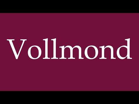 How to Pronounce ''Vollmond'' (Full moon) Correctly in German