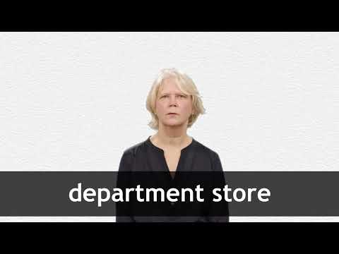 DEPARTMENT STORE definition and meaning | Collins English Dictionary