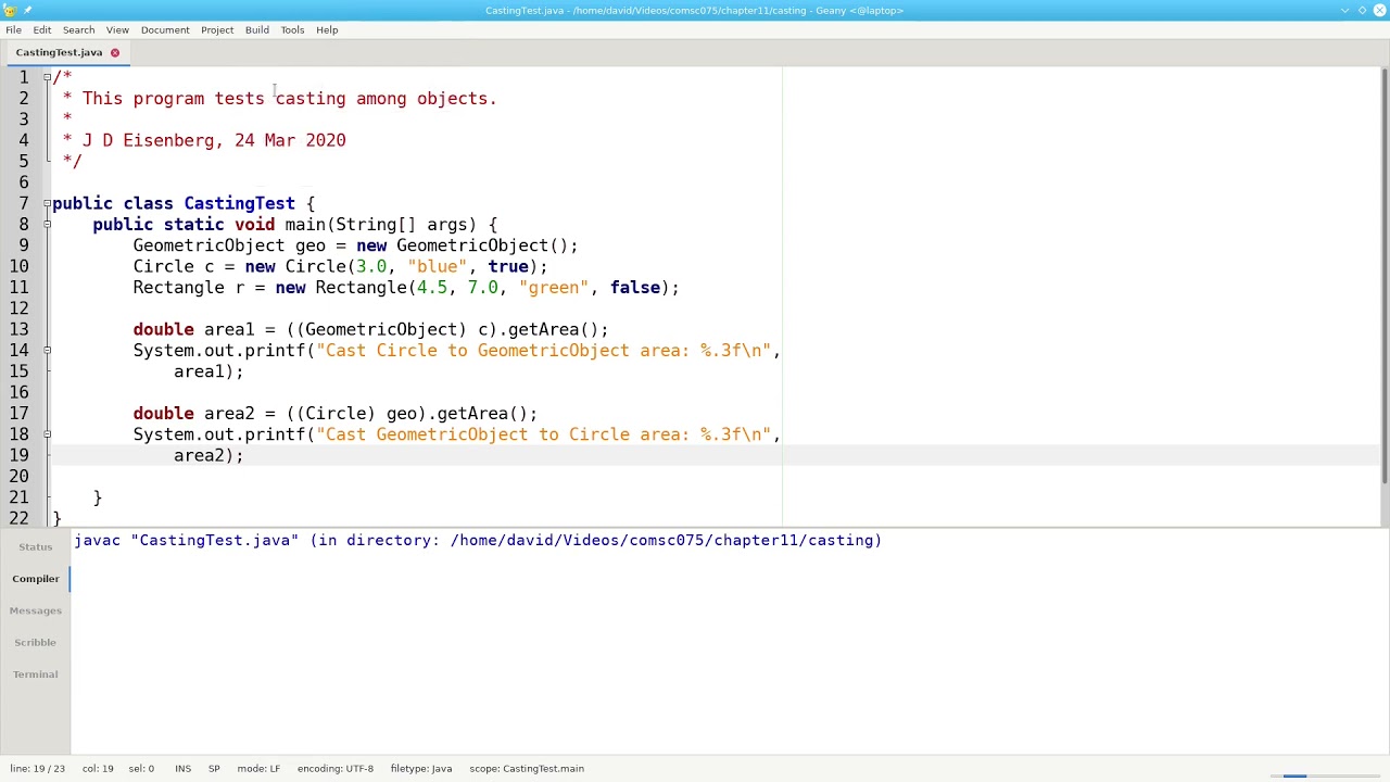Chapter 14: Polymorphism and Casting