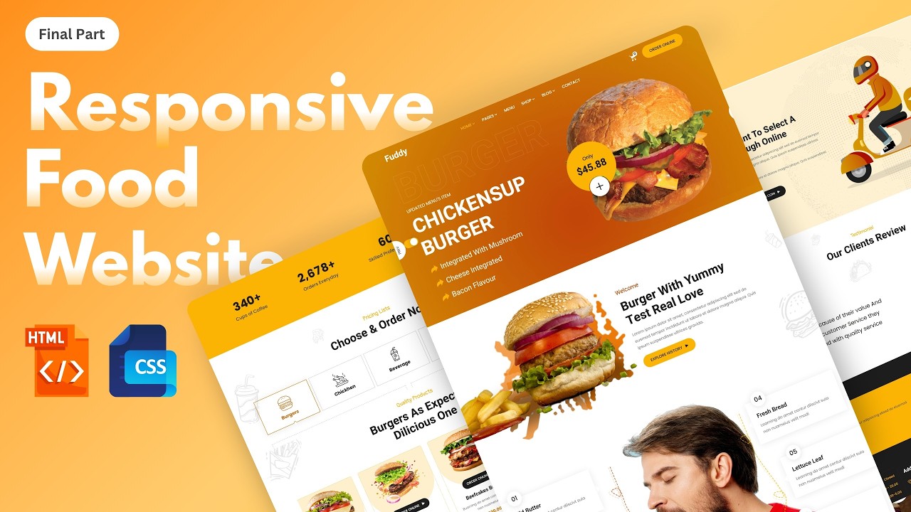 Responsive Website Design Using HTML & CSS Only | Final Part