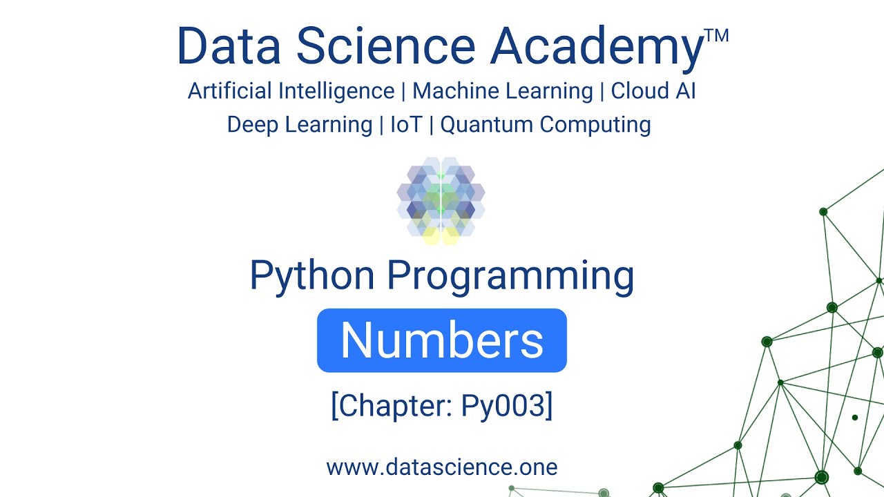 Python Programming for Beginners Py003: Data Type - Numbers