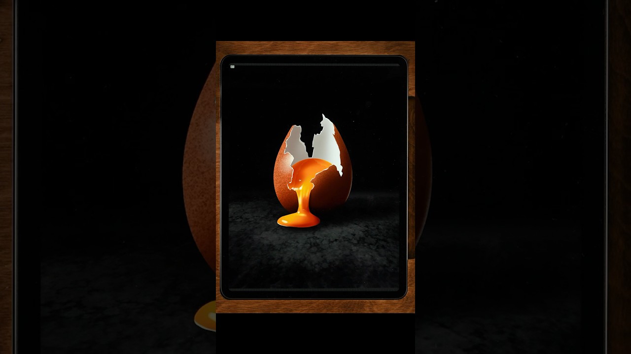 How To Paint A Realistic Looking Egg On Your Ipad  #procreateart #fun #drawingtutorial