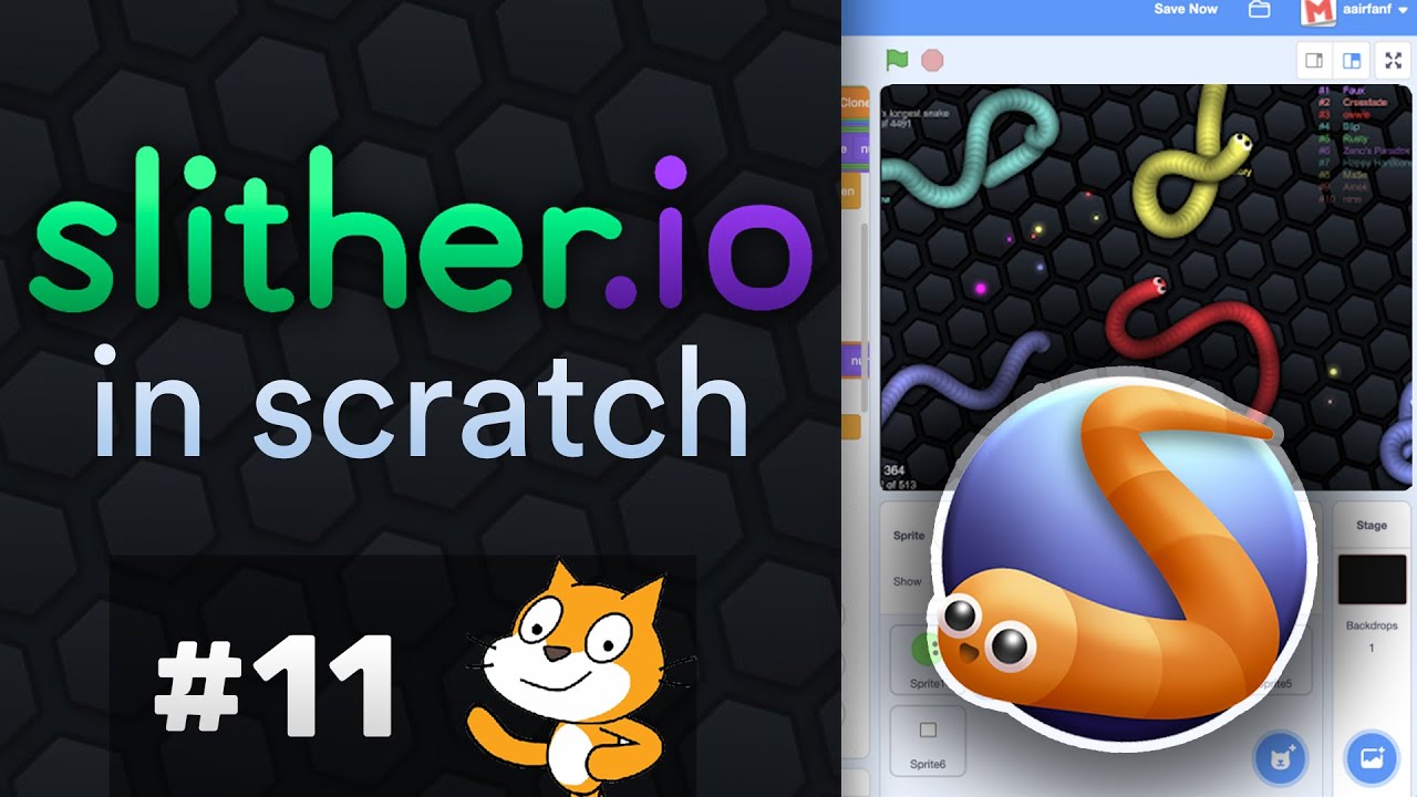 Scratch Tutorial: Slither.io in Scratch! (Part 11)