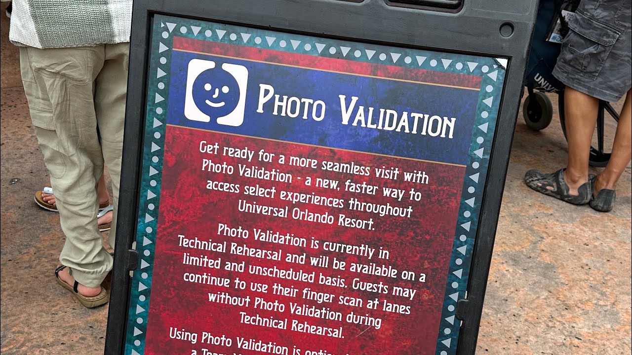 Photo Verification Entry at UOR - Universal Orlando Resort ...