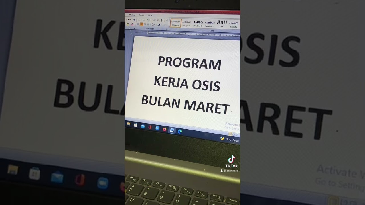 Program Kerja Osis Bulan Maret