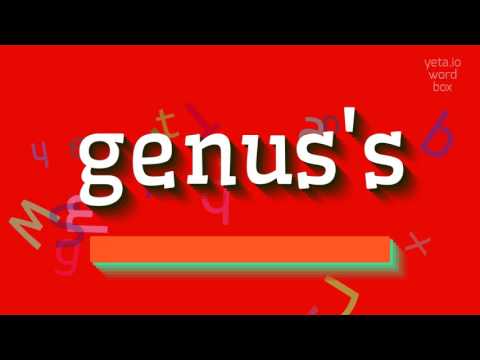 How to say "genus's"! (High Quality Voices)