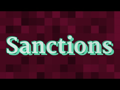 SANCTIONS pronunciation • How to pronounce SANCTIONS