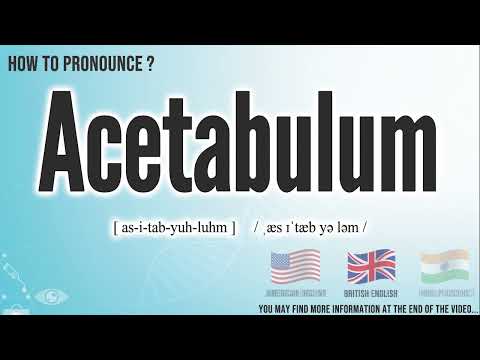 Acetabulum Pronunciation | How to Pronounce (say) Acetabulum CORRECTLY | Medical dictionary