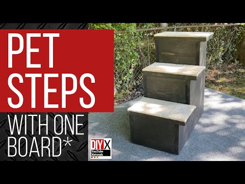 How to Build Pet Steps with One Board | #DIY #HOWTO