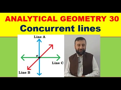 Concurrent lines || ANALYTICAL GEOMETRY 30 || in URDU/HINDI