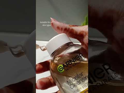 Garnier micellar cleansing water in oil ✨ #garnier #skincare #beauty #micellar