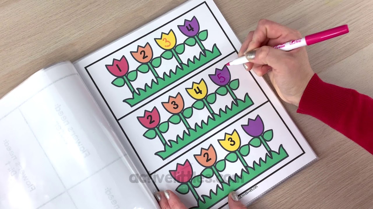 Spring Preschool Task Box Printable #6   Active Littles