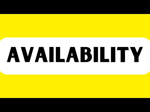 How to Pronounce Availability (Correctly)