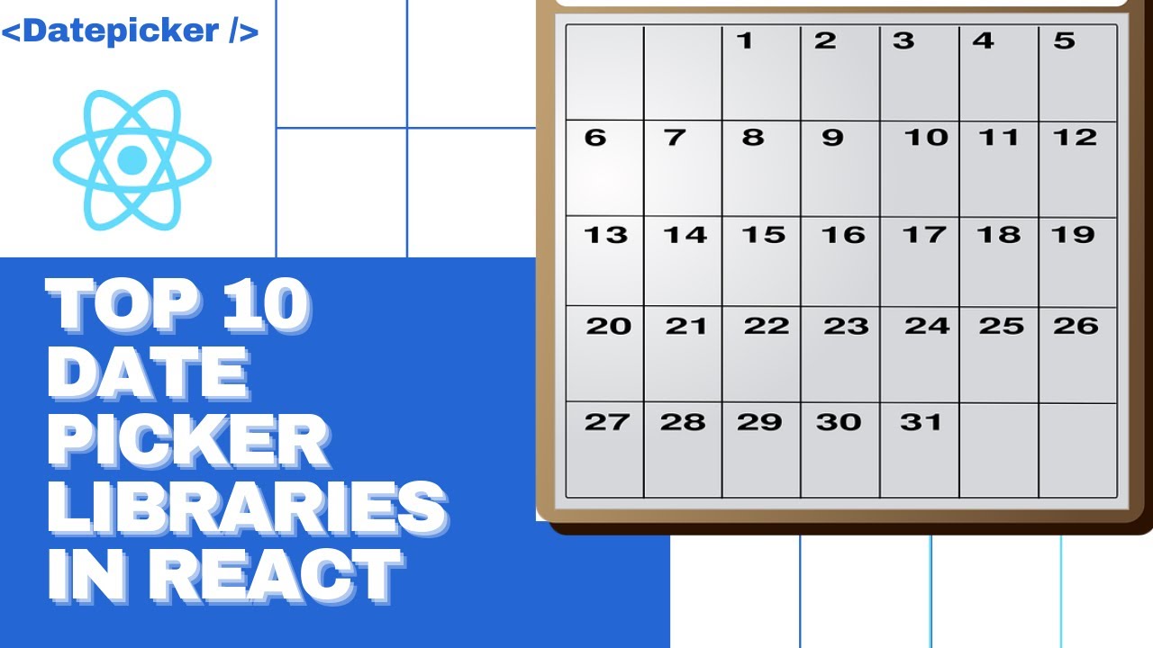 Top 10 Date Pickers in React (2021) Part 2