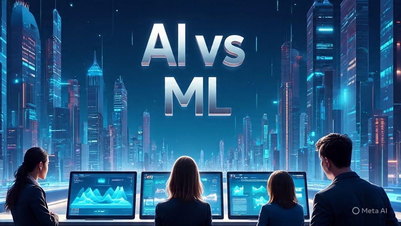 Artificial Intelligence and Machine Learning  Explained | What's the Difference Brain vs Algorithm