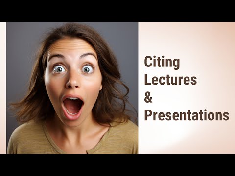 Mastering the Chicago Style: Citing Lectures & Presentations