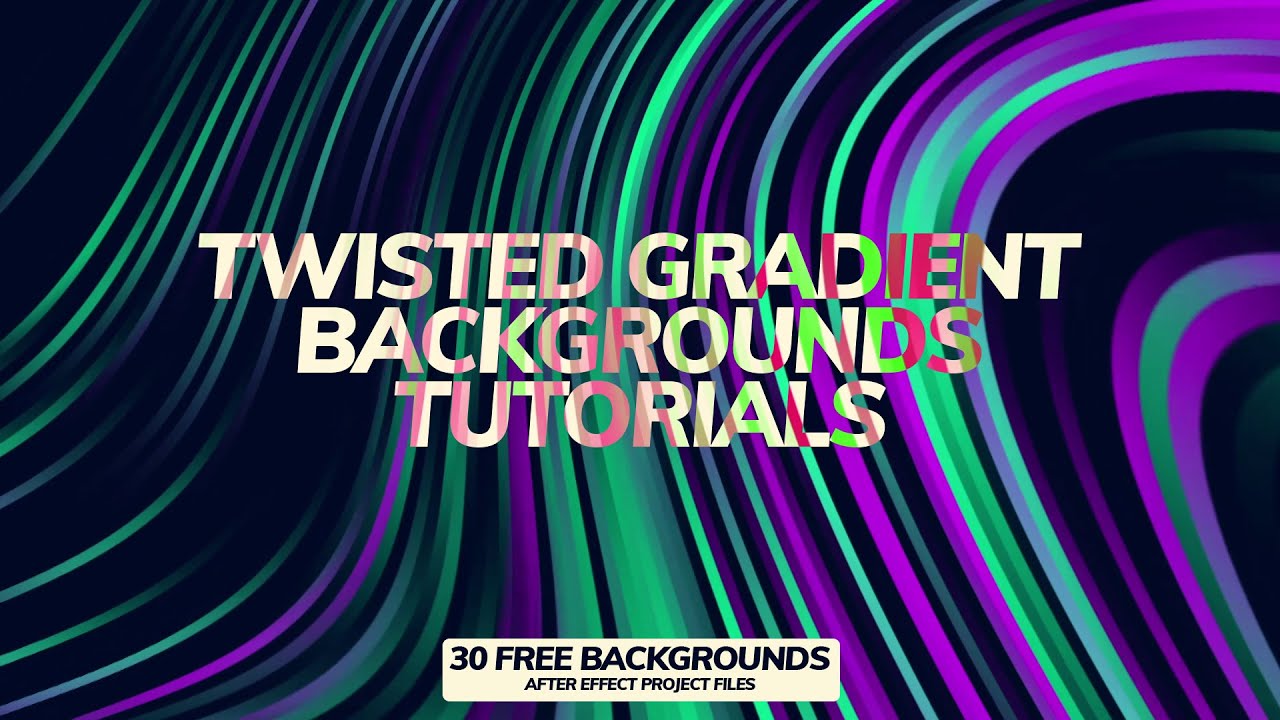 After Effects Tutorial: Twisted Gradient Backgrounds in After Effects - Easy Method