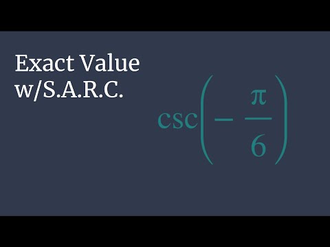Exact Value of csc(-pi/6) - Unit Circle Survival Guide