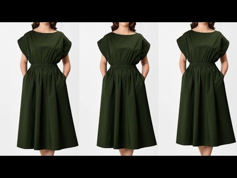 How To Make An Elastic Waist Dolman Sleeve Gown
