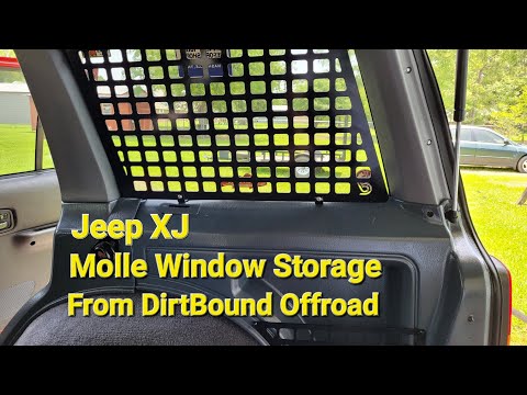 Window Molle Storage for Jeep Cherokee XJ from DirtBound Offroad #jeepxj