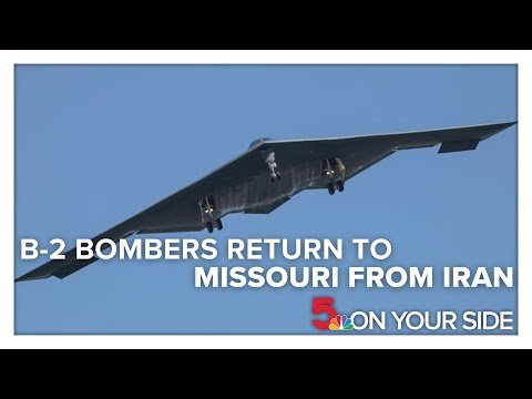 B-2 bombers involved in US strike on Iran nuclear facilities return to Missouri Air Force base