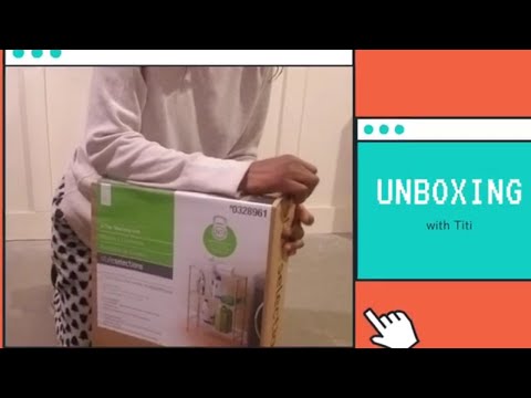 Unboxing - 3 Tier Steel Shelving Unit.