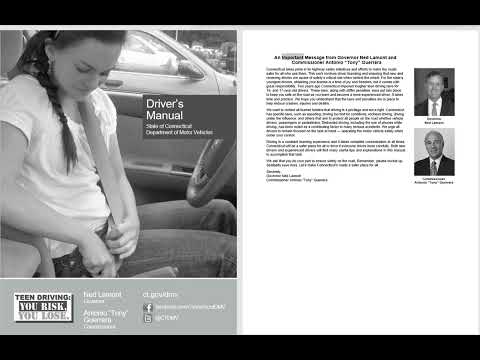 Connecticut Driver's Manual 03/2023 Audio video book - HD Bookmarked Chapters