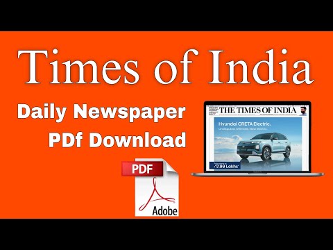 How to download times of india epaper pdf