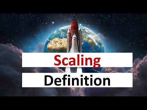 What does it mean to scale a business?