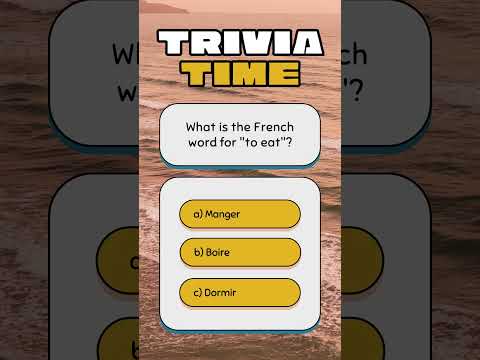 What is the French word for "to eat"?