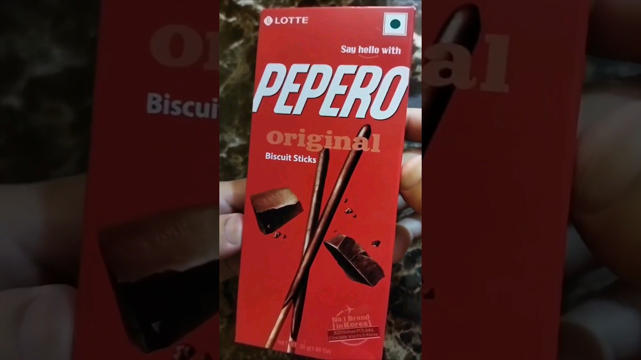 Pepero Original  chocolate sticks unpacking 😋🍫 | #shorts