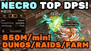 NECROMANCER BEST SOLO DPS Build! RAIDS/DUNGEONS/FARM Setups! [Diablo Immortal]