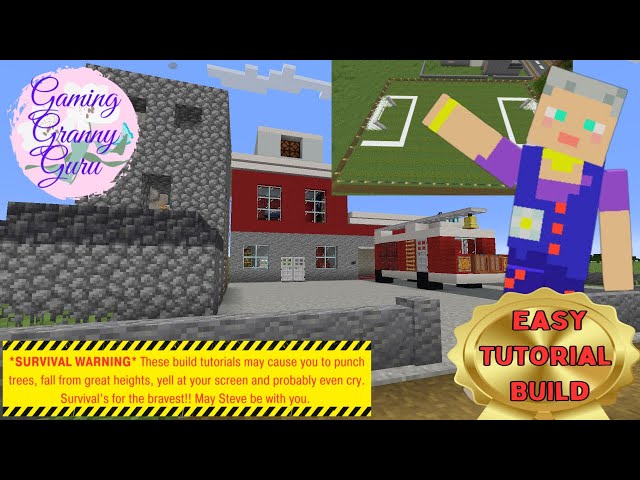 Fire Station and Football Pitch Minecrafty Town Minecraft Map