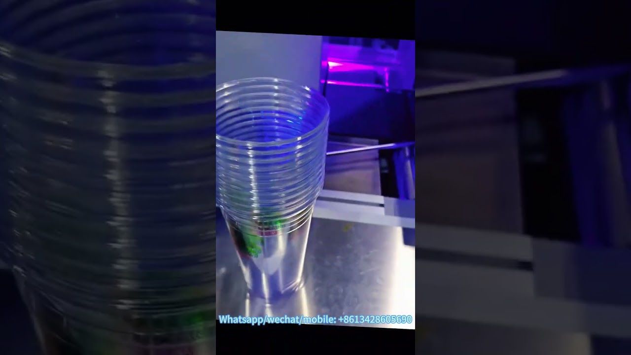 Pet cup   uv one pass printer