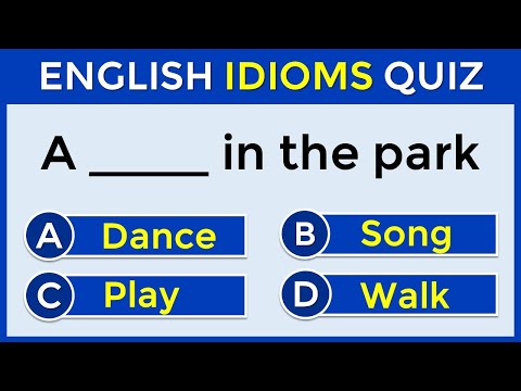 English Idioms Quiz | CAN YOU SCORE 30/30? | 95% CANNOT! #challenge 73