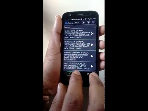 Talking ATM Locator - android app demo
