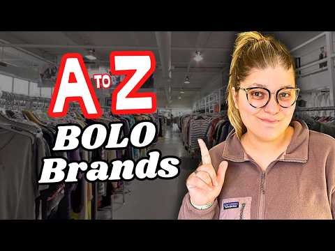 A-Z BEST BRANDS TO THRIFT & RESELL Online in 2025! Selling on eBay & Poshmark!