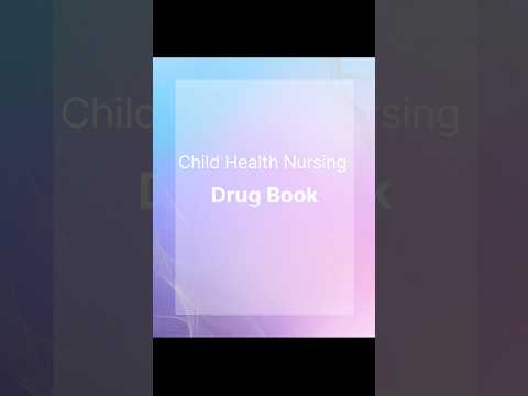 Drug Book on pediatric ✨✌️
