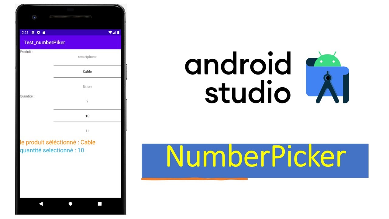 NumberPicker  | Android Studio