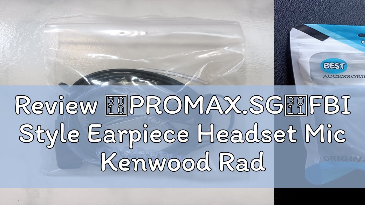 Review 【PROMAX.SG】FBI Style Earpiece Headset Mic Kenwood Radio Walkie Talkie Earphone 2 Pin For Bao
