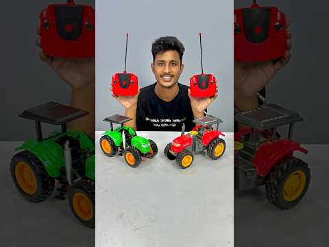 Remote control yellow tractor ko pink colour kardya