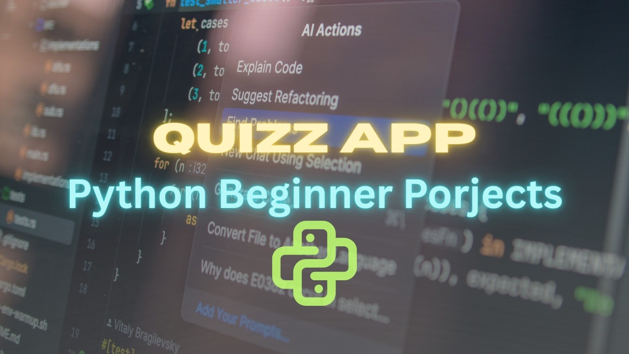 Python Quiz Application Project | Python Console Based Quiz App with Admin Panel | @ExcitedNuclei